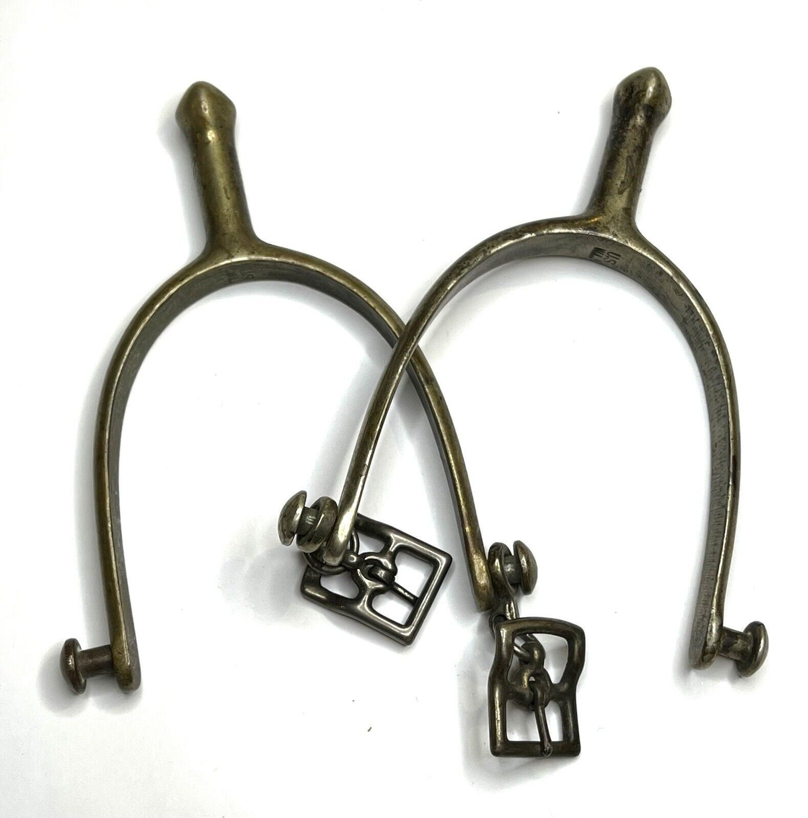 Antique Cavalry Spurs U.s. W.l. Mark Whithorse Wwi Us Wl Army English ...