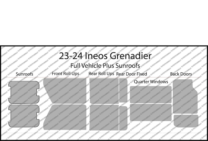2023-2024 Ineos Grenadier Ceramic/carbon DIY Window Tint Packages - Etsy