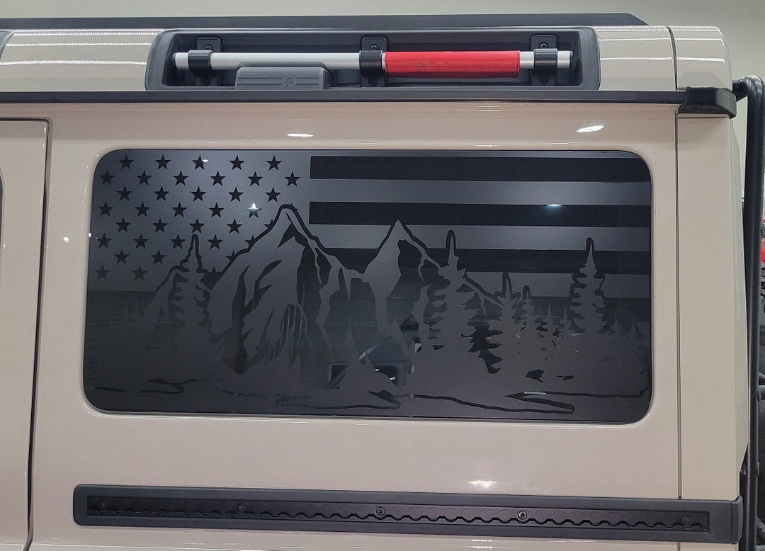 Ineos Grenadier Quarter Window Flag & Mountains Decal or Flag (no ...