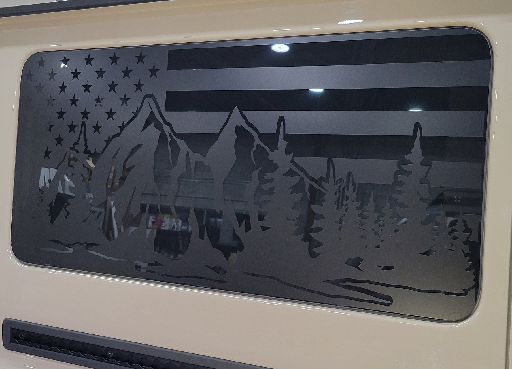 Ineos Grenadier Quarter Window Flag & Mountains Decal or Flag (no ...