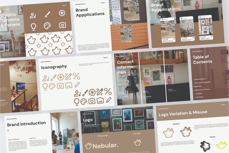 Brand Guidelines Template | Canva Template | Brand Manual | Brand Usage ...