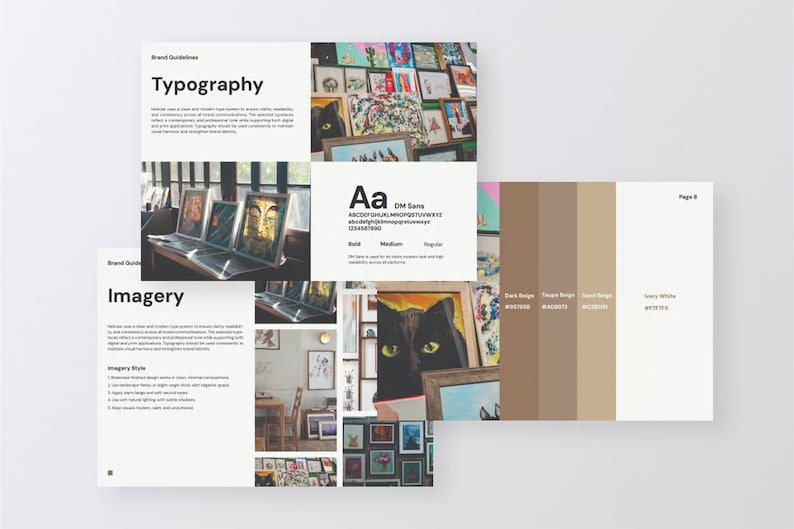 Brand Guidelines Template | Canva Template | Brand Manual | Brand Usage ...