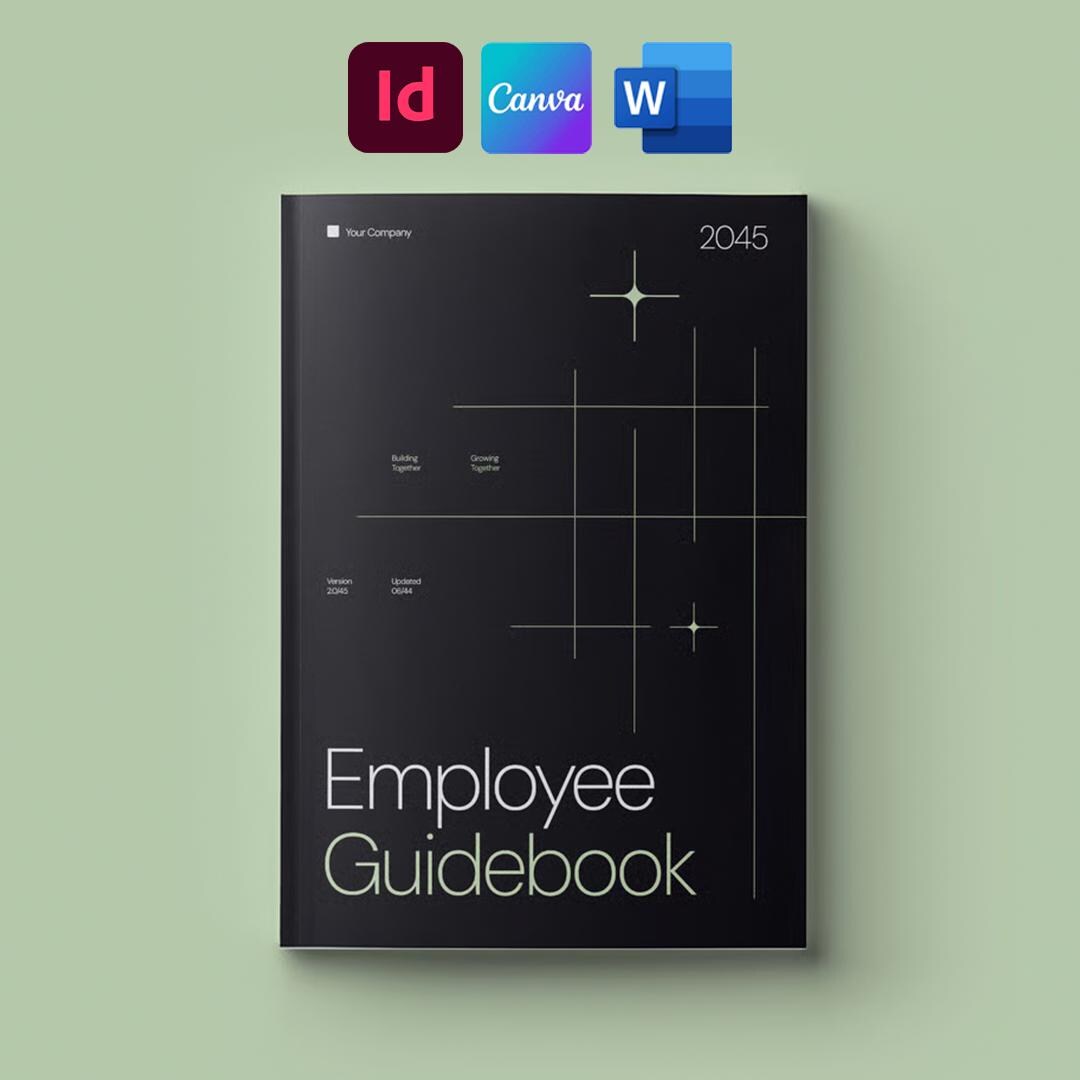 Minimalist Employee Guidebook / Handbook Template - Etsy