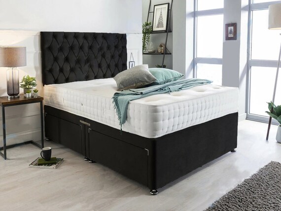 Chesterfield divan bed with storage store