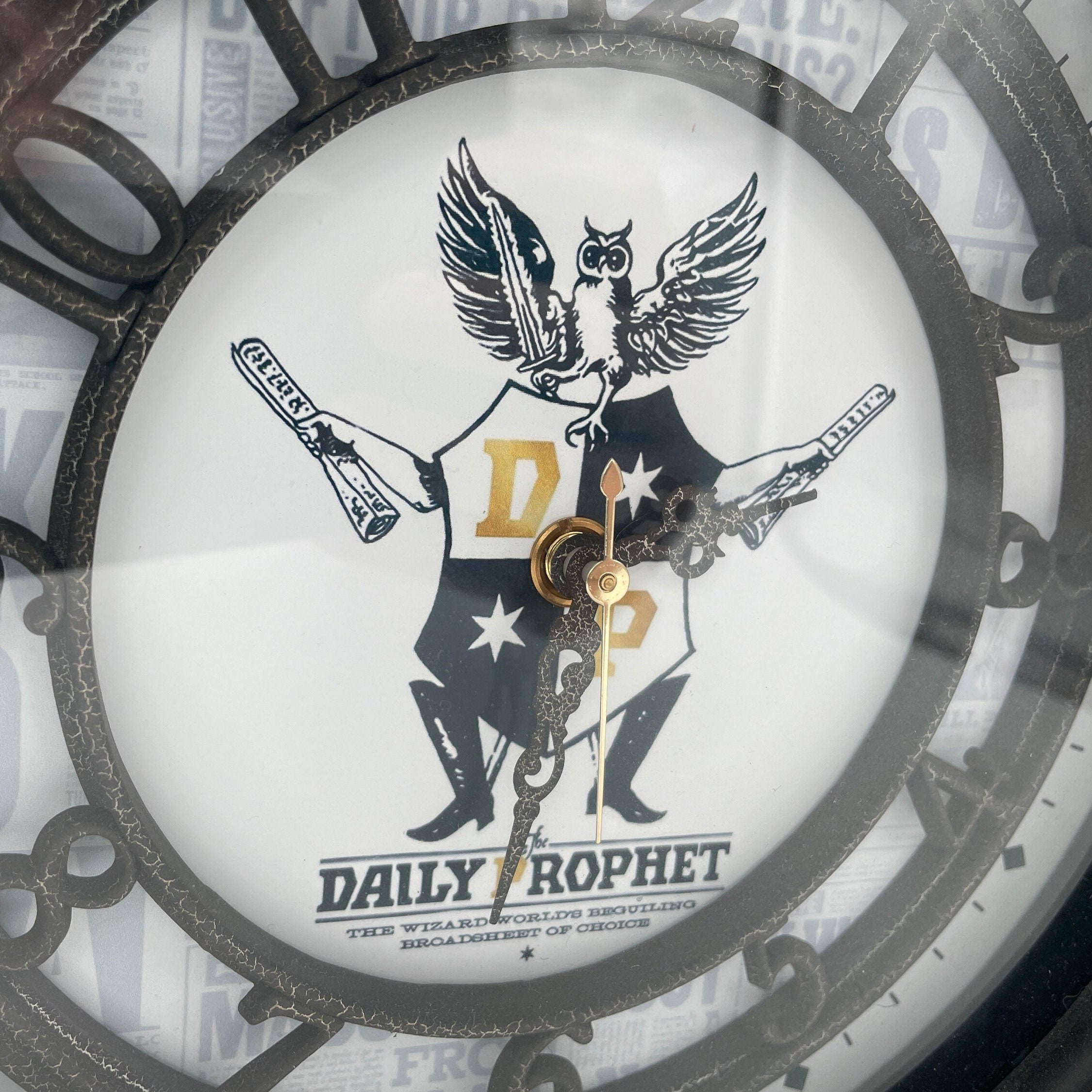 Daily Prophet Inspired Mantel Clock - Etsy