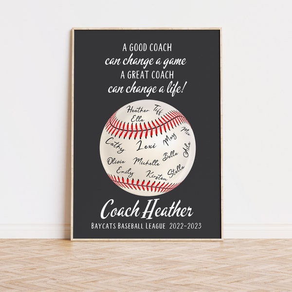 Baseball Coach - Etsy