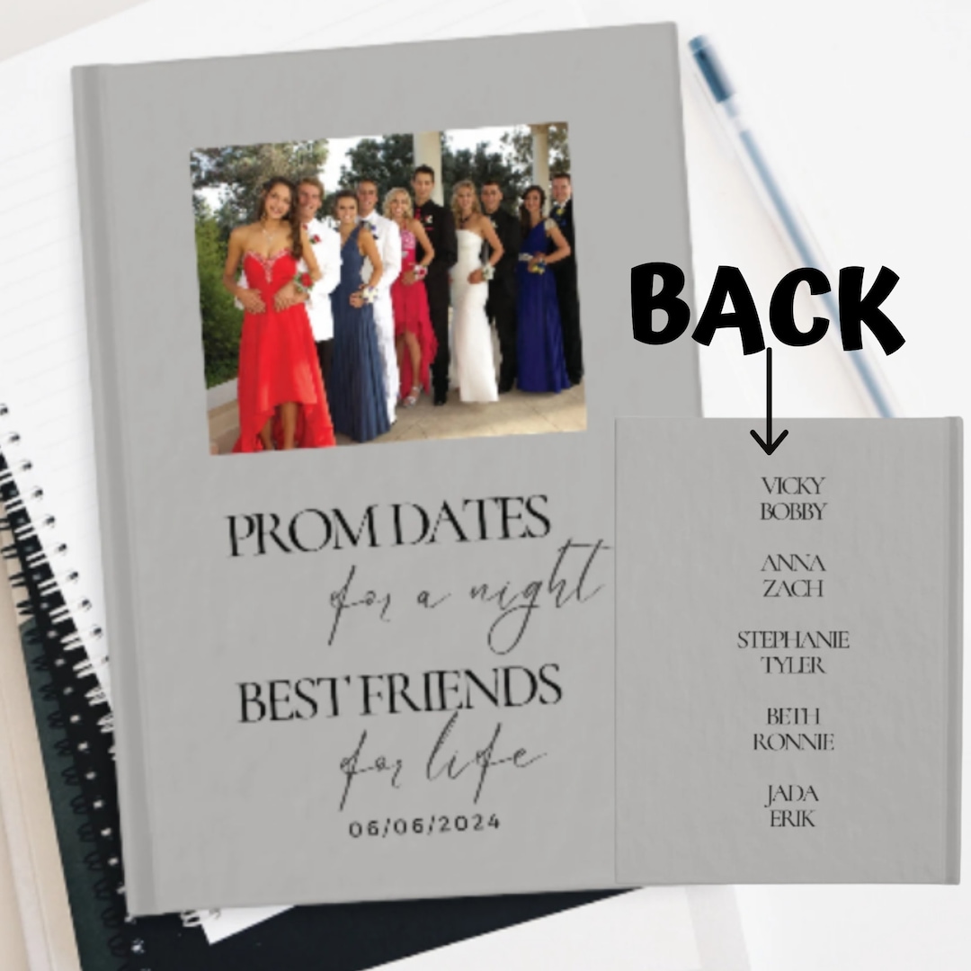 Personalized Prom Journal for Couples or Friends, Prom Proposal, Prom ...