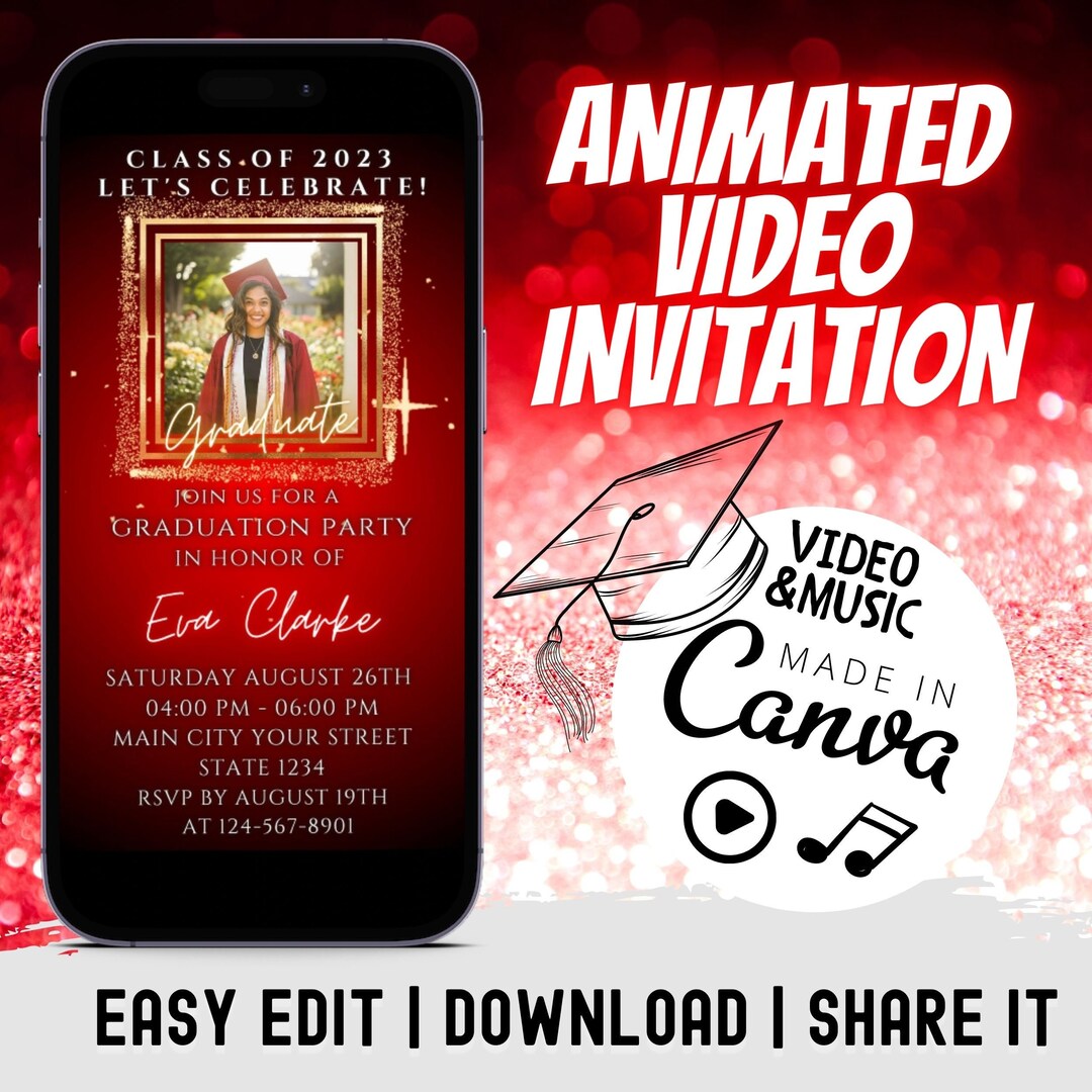 Graduation Invitation, Graduation Party, Graduation Announcement ...