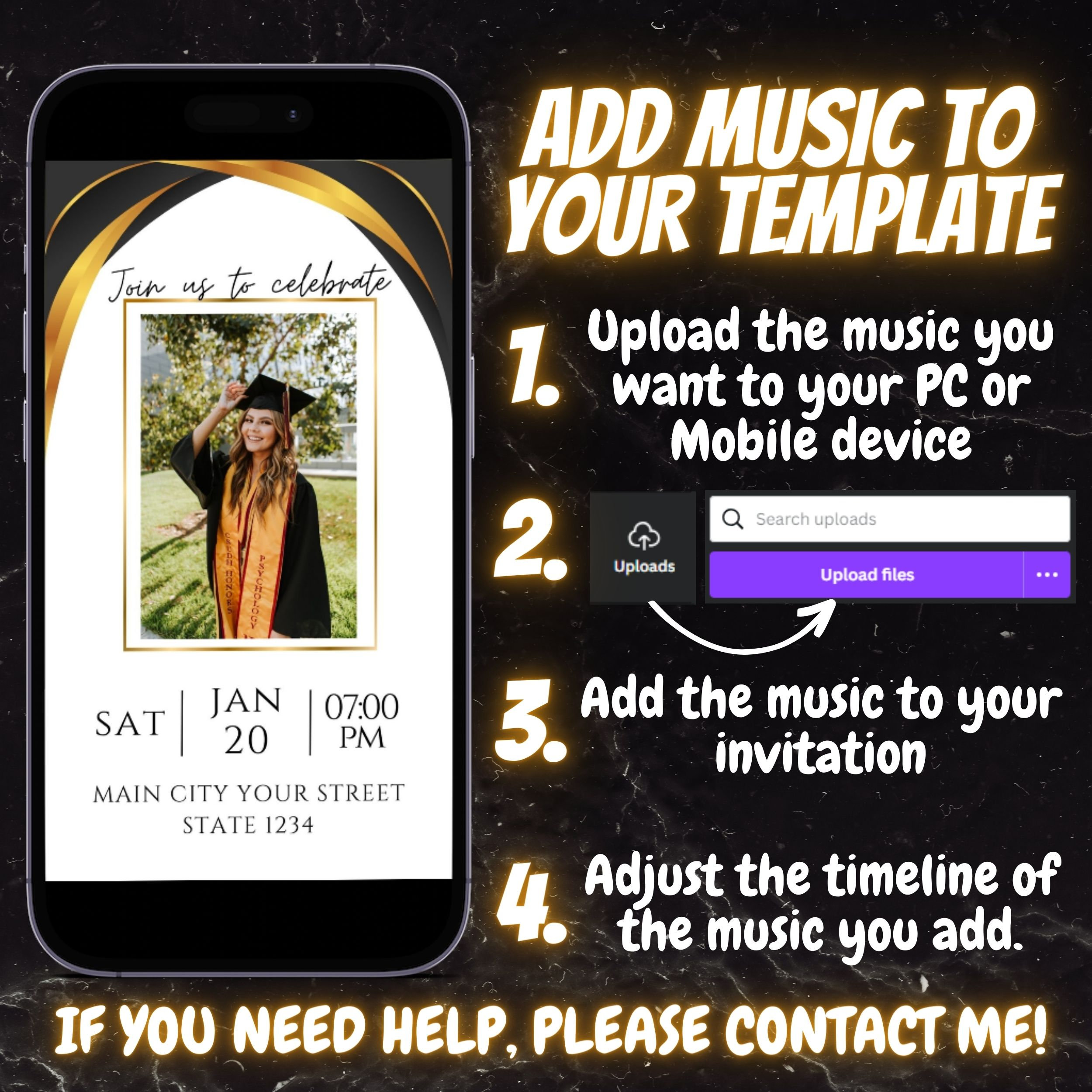 Graduation Invitation, Graduation Party, Graduation Announcement ...