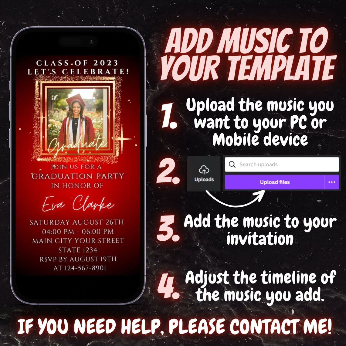 Graduation Invitation, Graduation Party, Graduation Announcement ...