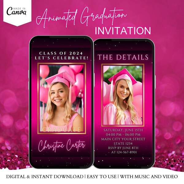 Pink Graduation - Etsy