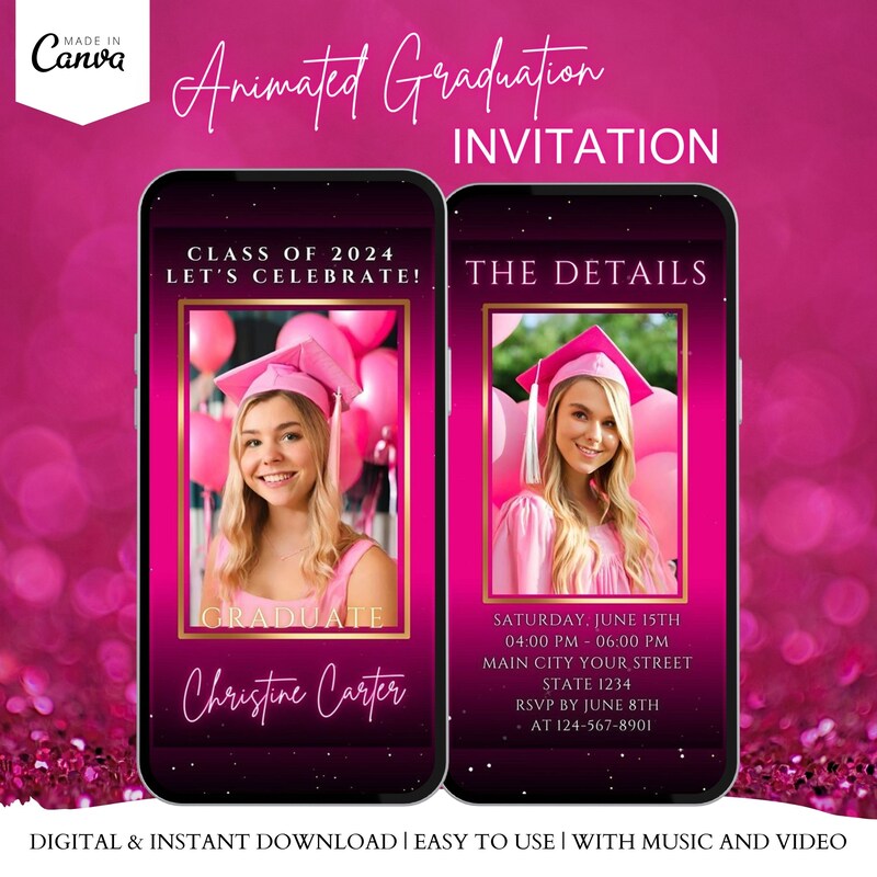 Pink Graduation - Etsy