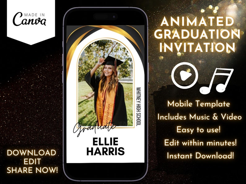 Graduation Invitation, Graduation Party, Graduation Announcement ...