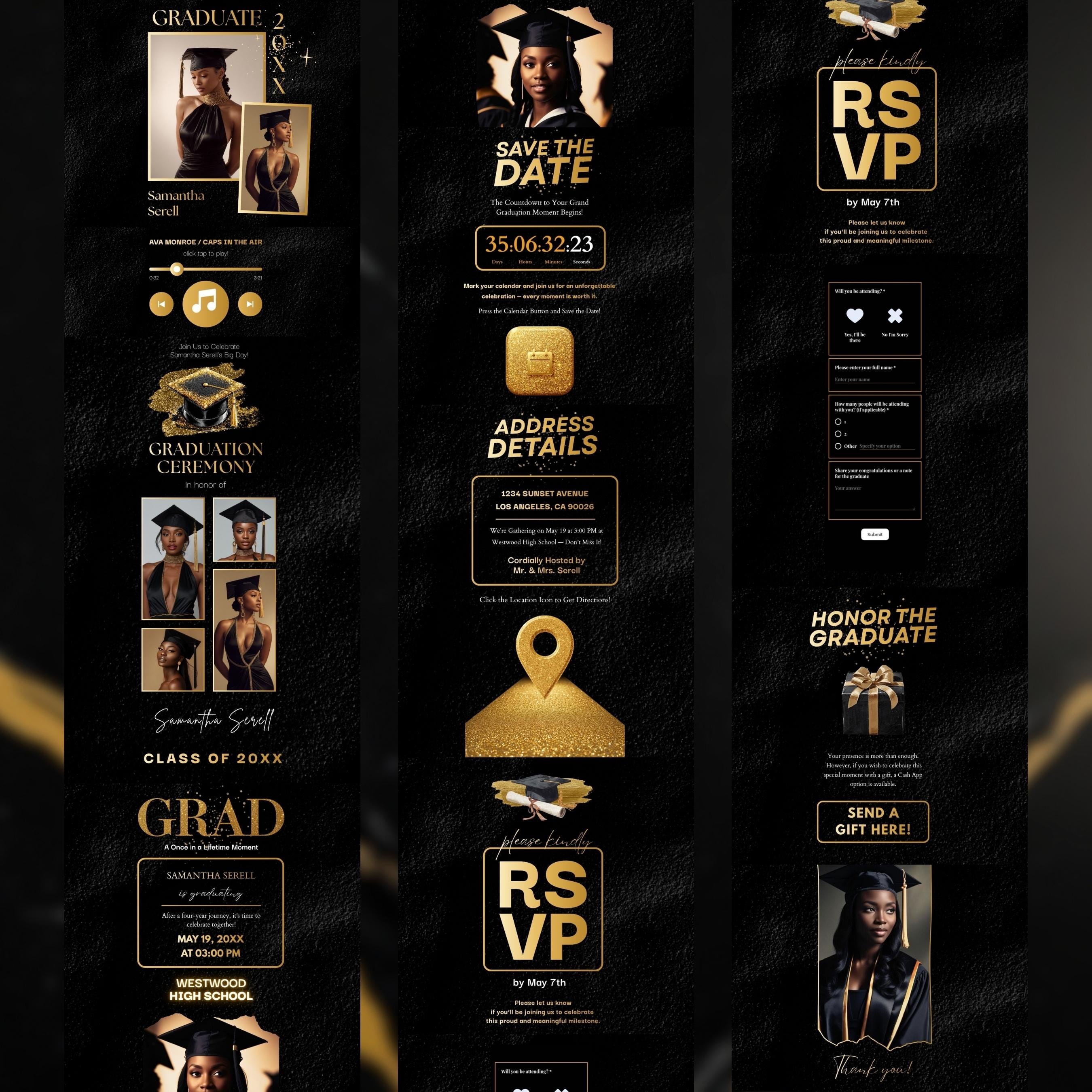 Custom Graduation Ceremony Website Service, Class of 2026 Grad Event ...