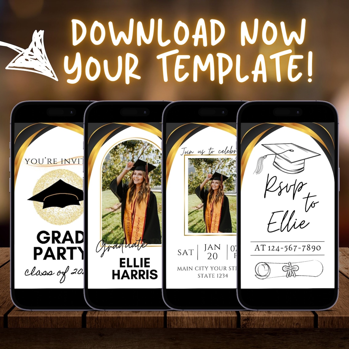 Graduation Invitation, Graduation Party, Graduation Announcement ...