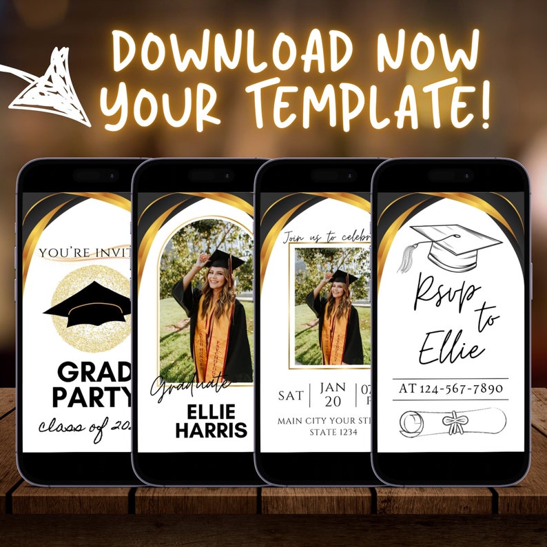 Graduation Invitation, Graduation Party, Graduation Announcement ...