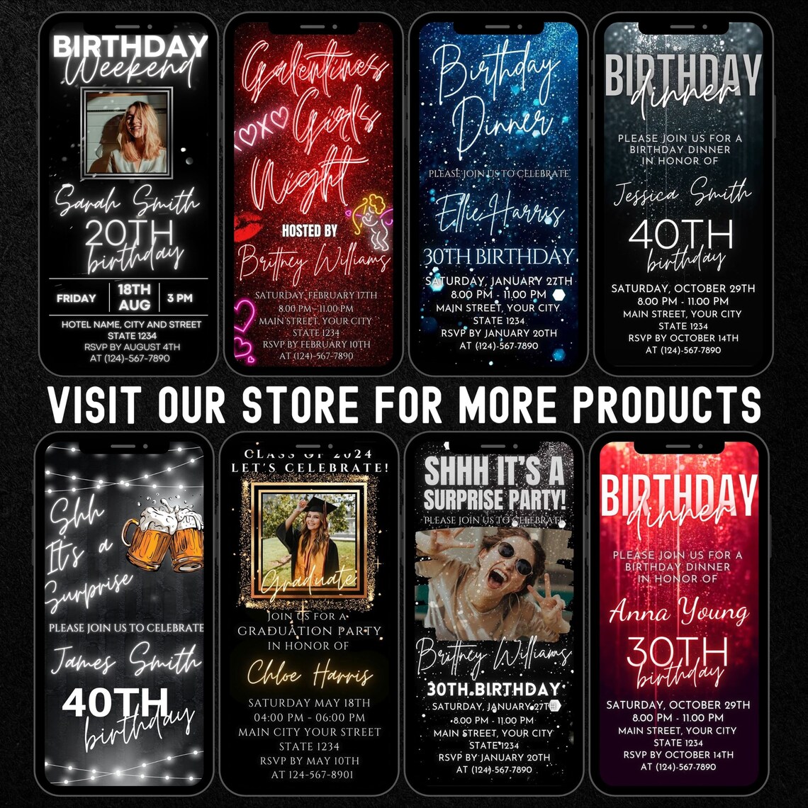 Editable Concert Ticket Template With QR Code, Digital VIP Ticket ...