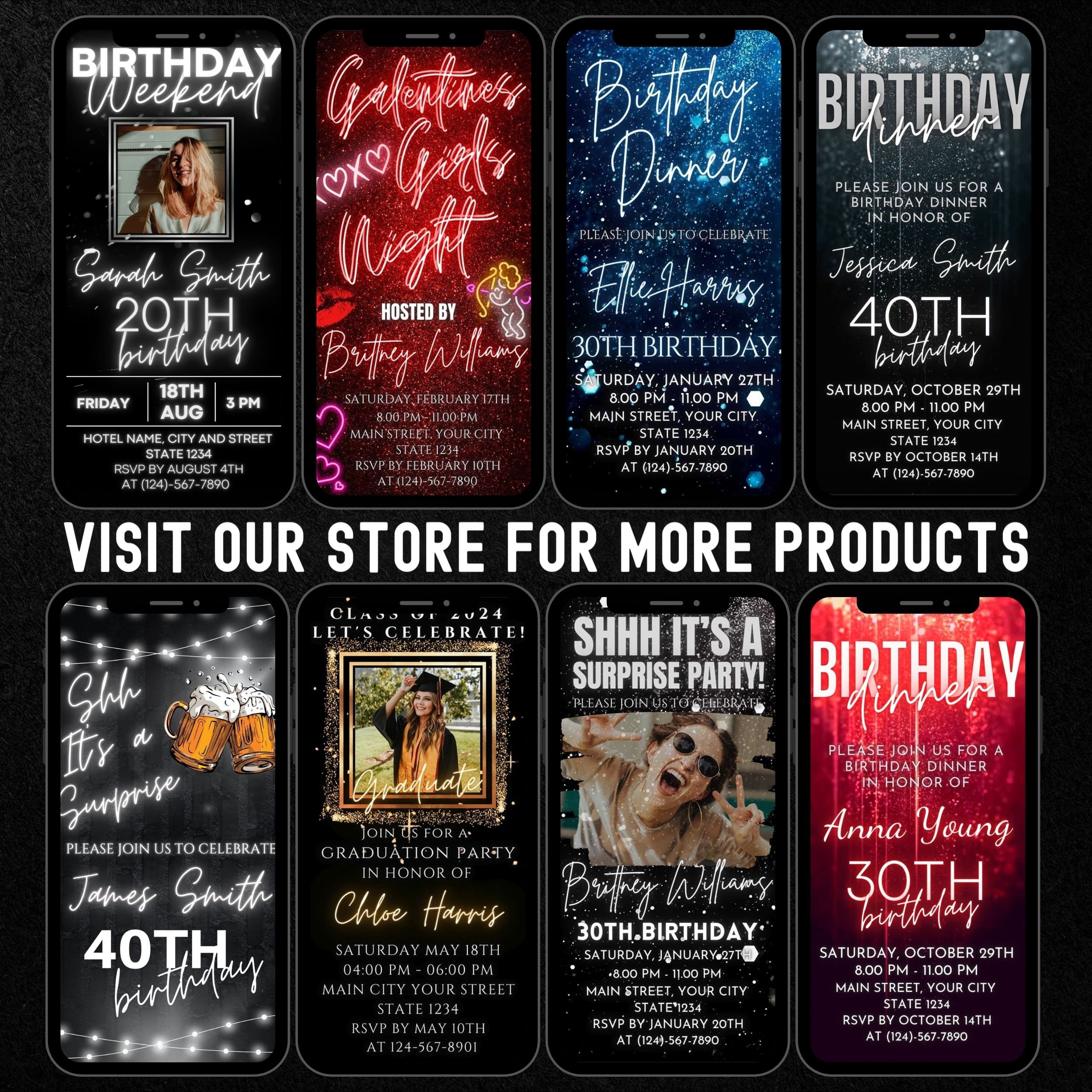 Editable Concert Ticket Template With QR Code, Digital VIP Ticket ...