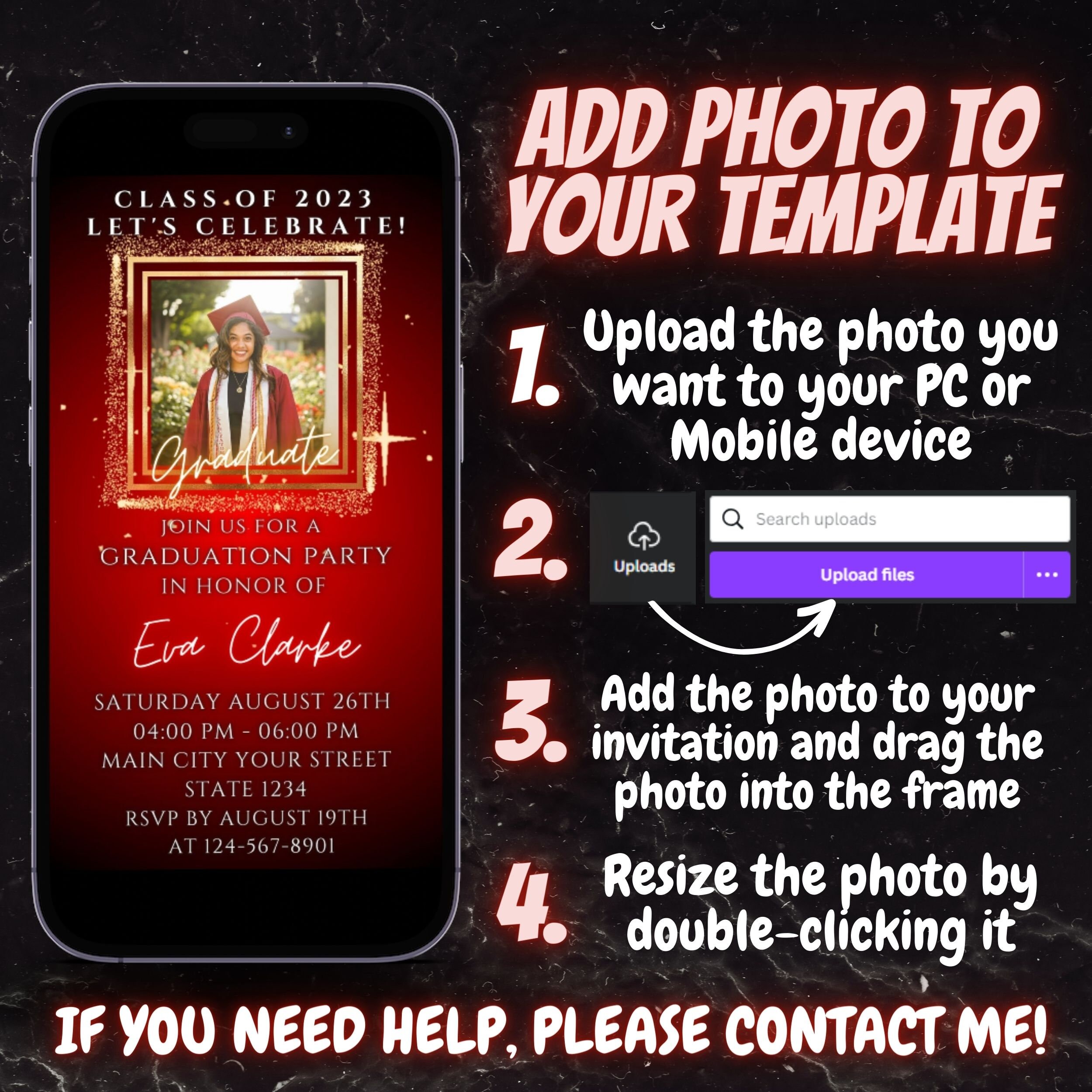 Graduation Invitation, Graduation Party, Graduation Announcement ...