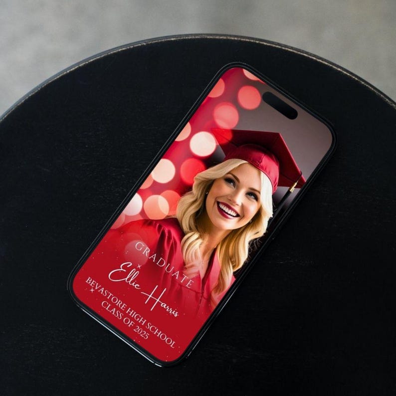 Red Graduation Party Invitation, Animated Save the Date Video (canva ...