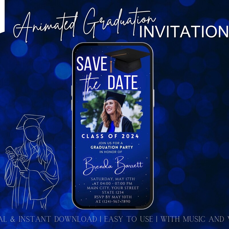 Blue Graduation - Etsy