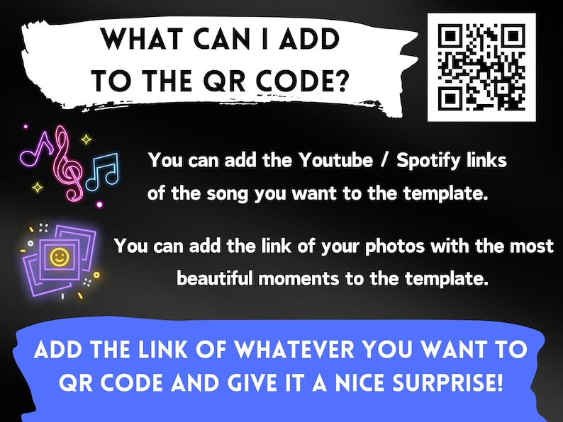 Editable Concert Ticket Template With QR Code, Surprise Birthday Gift ...