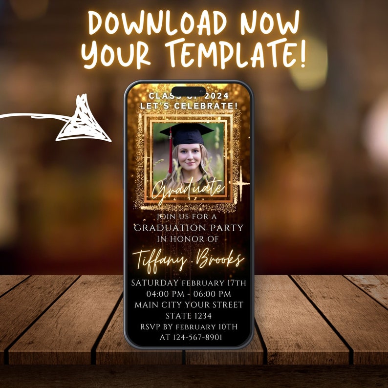 Graduation Invitation, Class of 2024 Graduation Party, Graduation ...