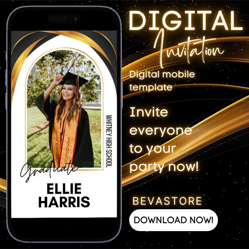 Graduation Invitation, Graduation Party, Graduation Announcement ...