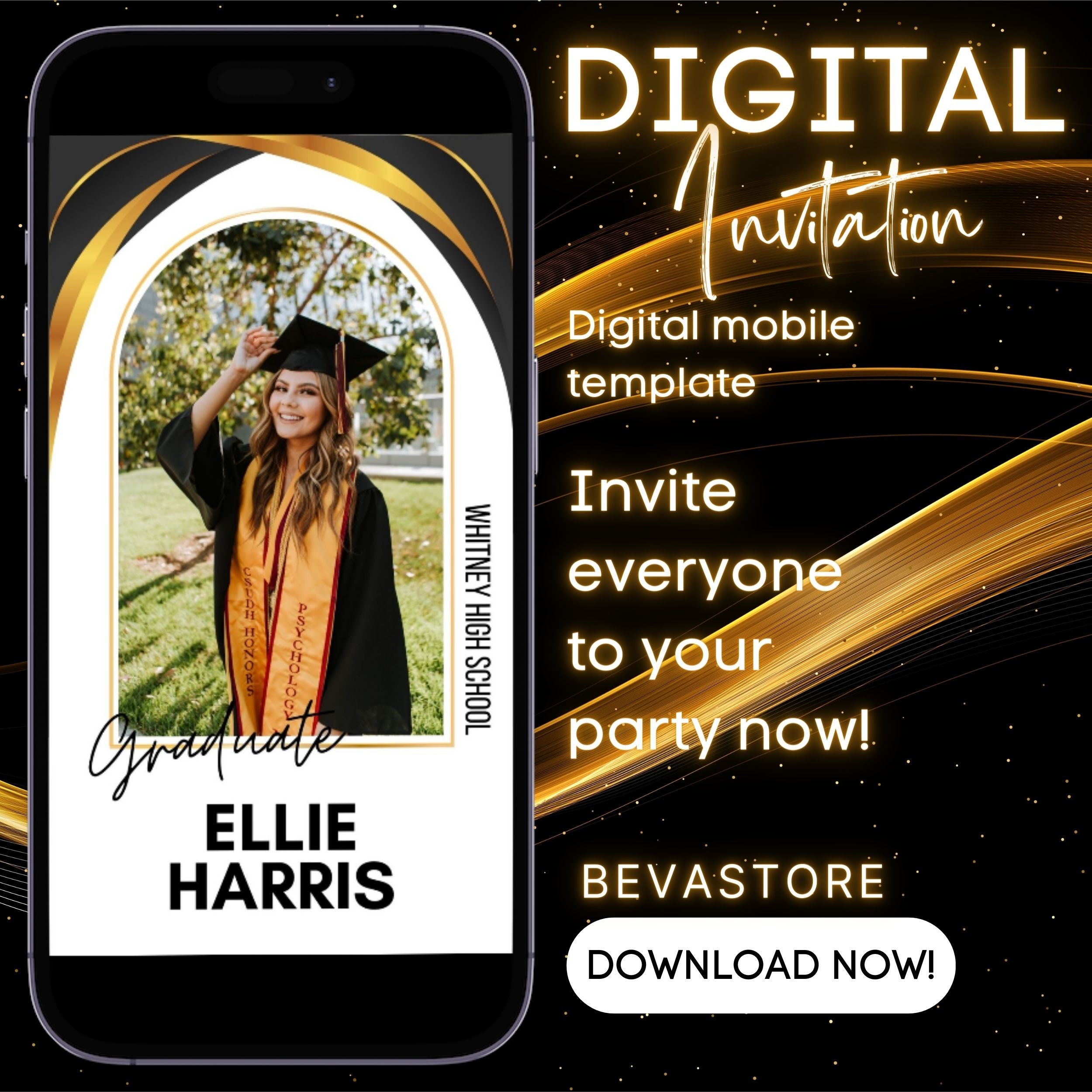 Graduation Invitation, Graduation Party, Graduation Announcement ...