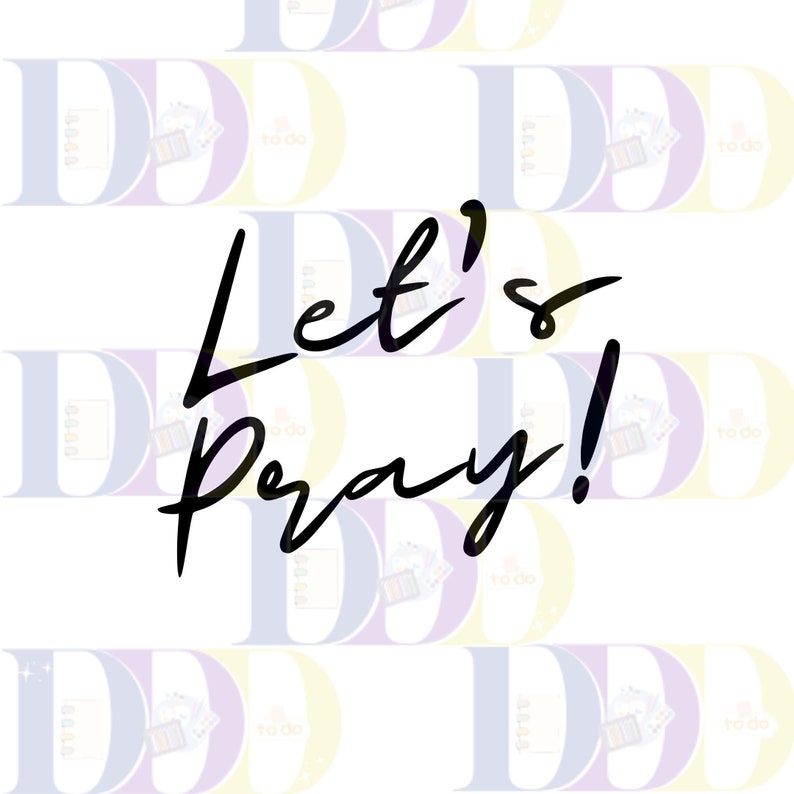 Let's Pray! - Etsy
