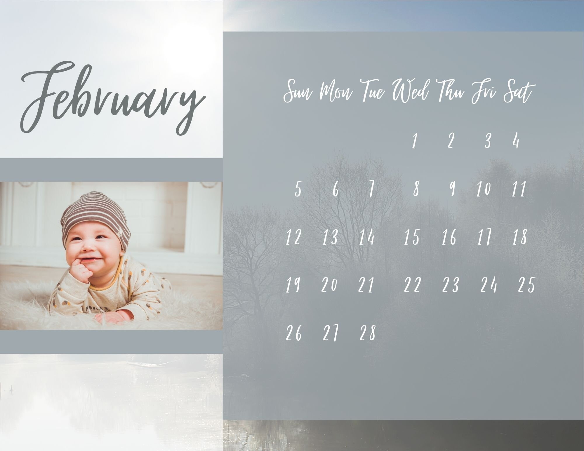 2023 Customizable Printable Photo Calendar (digital Product) - Etsy