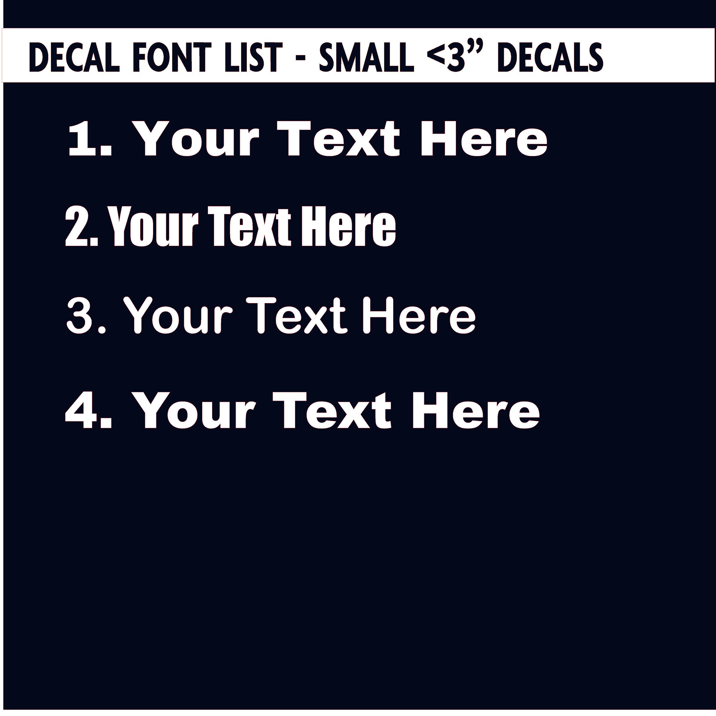 Custom Vinyl Text Decals, Vinyl Lettering, Car Decal, Wall Decal ...
