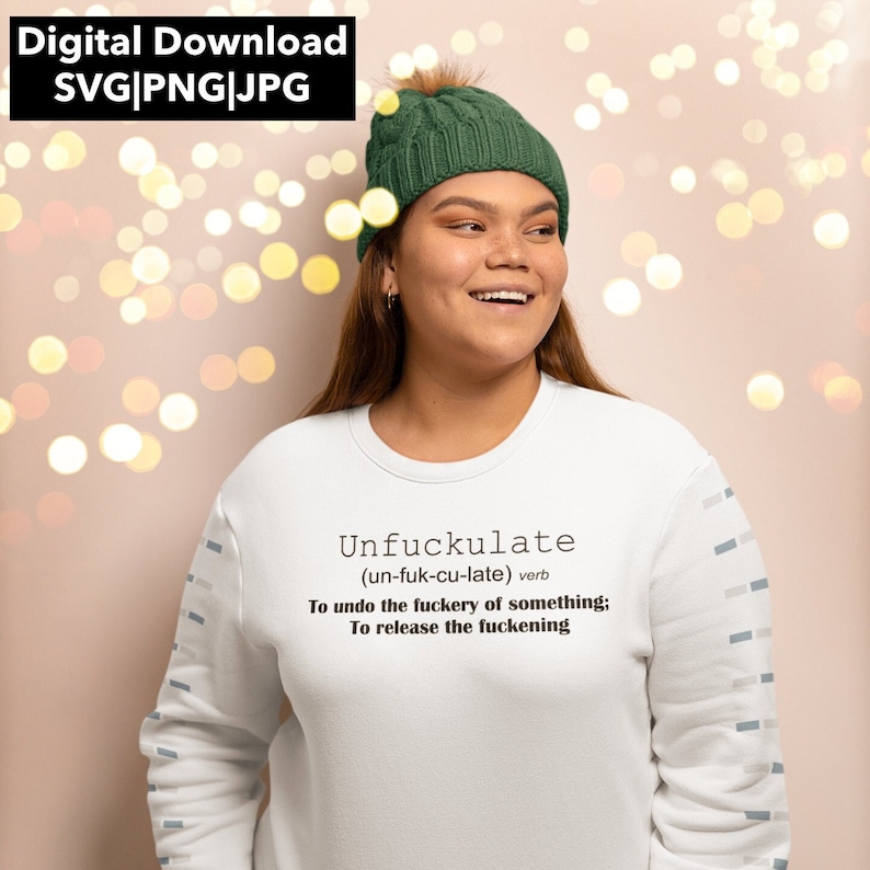 Funny Definition Svg Digital Download Funny Unfuckulate - Etsy