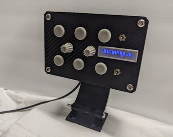 PC USB Button Box 24 Functions Back Lit Blue Sim Racing With - Etsy