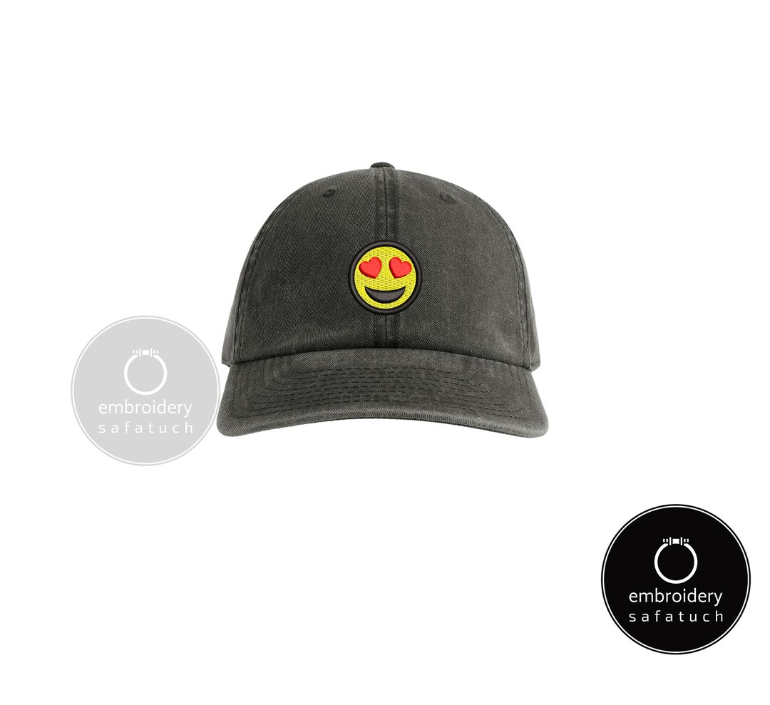 Personalized Cap With Emojis in Love, Cap for Lovers, Valentine's Cap ...