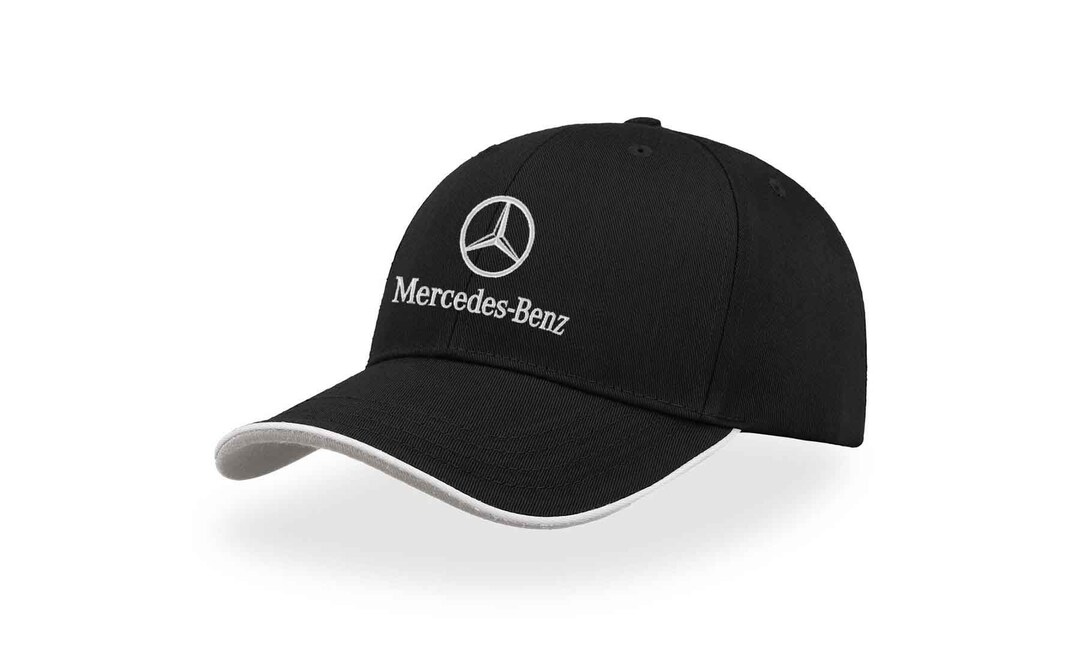 Mercedes Benz Logo Hat, Personalize With Your Name, Mercedes Benz Cap ...