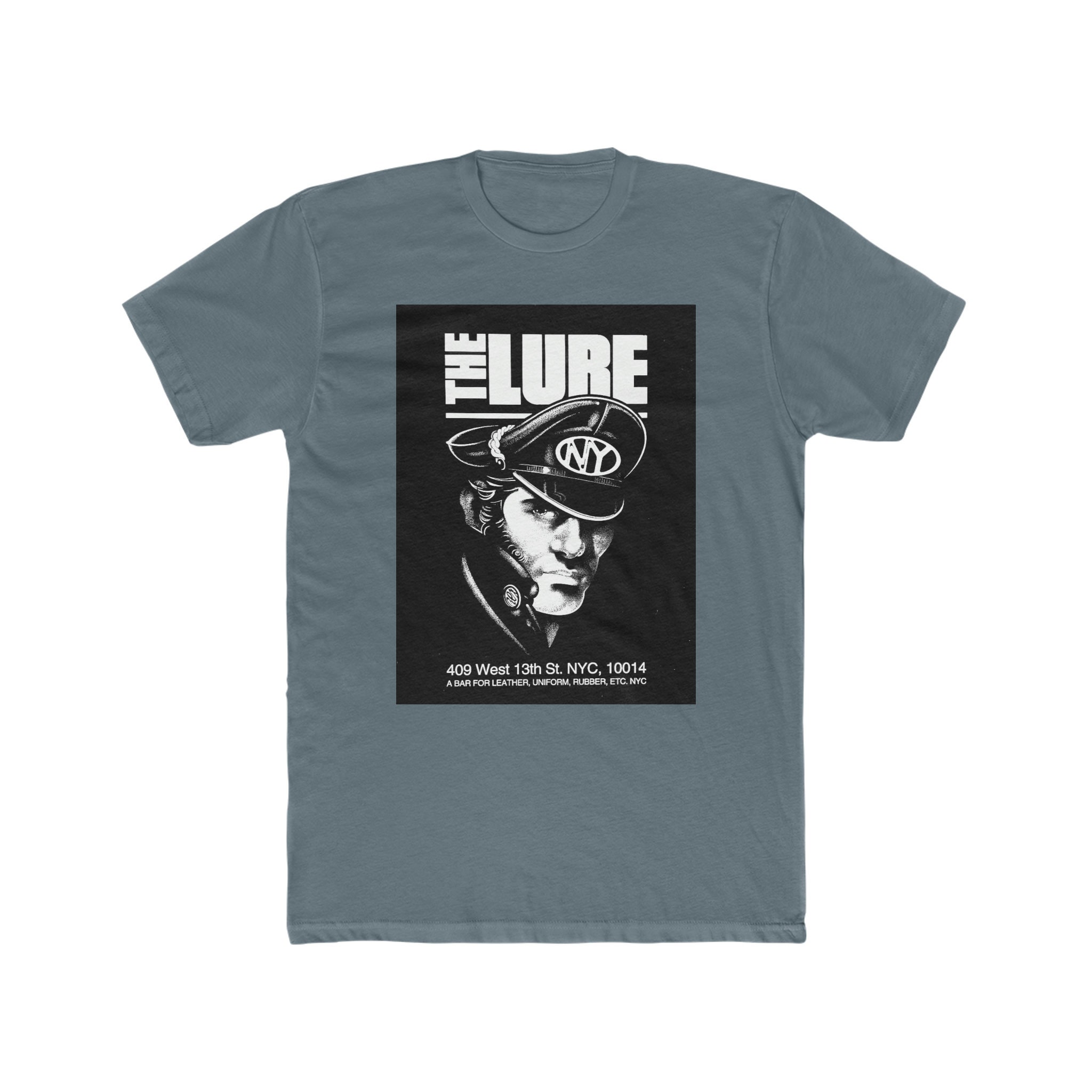 NYC the Lure Leather Uniform Bar Men's Cotton Crew Tee - Etsy