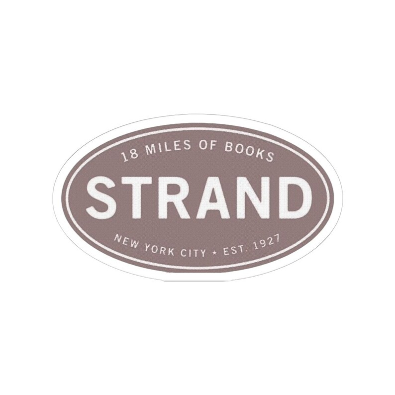 Strand Bookstore New York City Kiss-cut Stickers Library Fiction ...