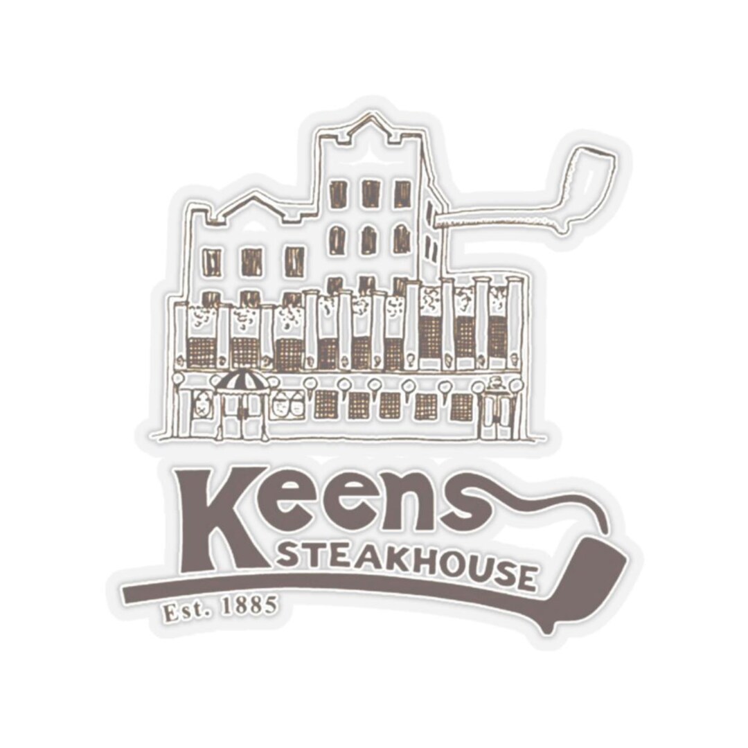 Keen's Steakhouse New York City Kiss-cut Stickers Restaurant Meat Beef ...