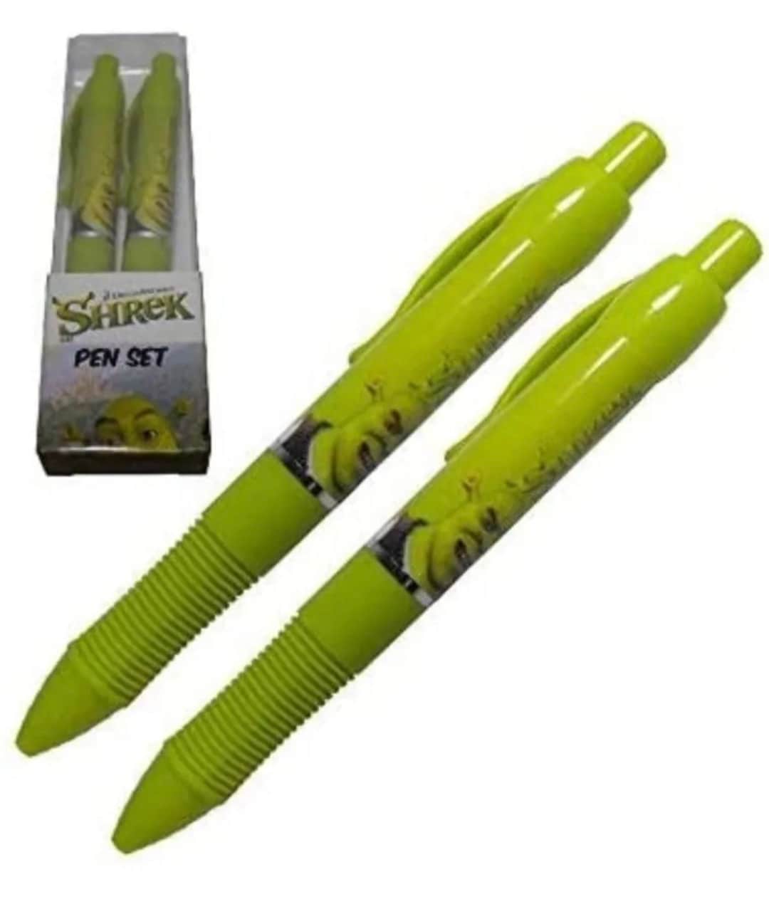 Shrek Dreamworks 2 Pen Set, Shrek Memorabilia, Lovely Gift Blue Ink - Etsy