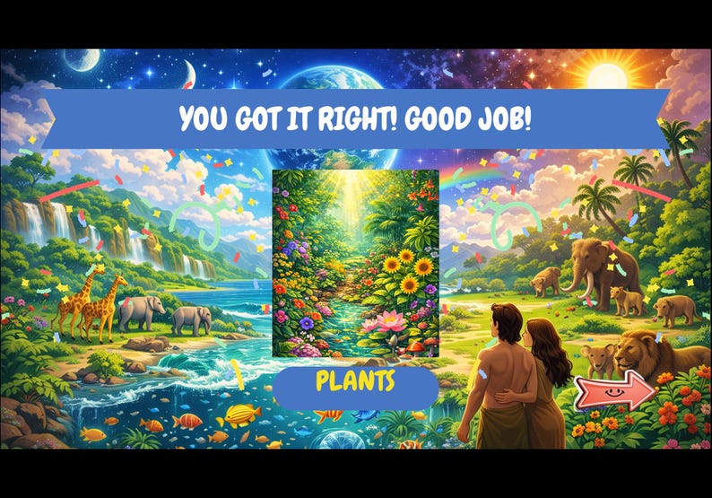 God’s Creation Bible Game for Kids | Interactive Digital Christian Game ...