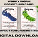 Worry Worm Backing Card, Templates for Small Business, Commercial Use ...