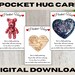 Pocket Hug Card PNG, Pocket Hug Template, Commercial Use PNG, Printable ...