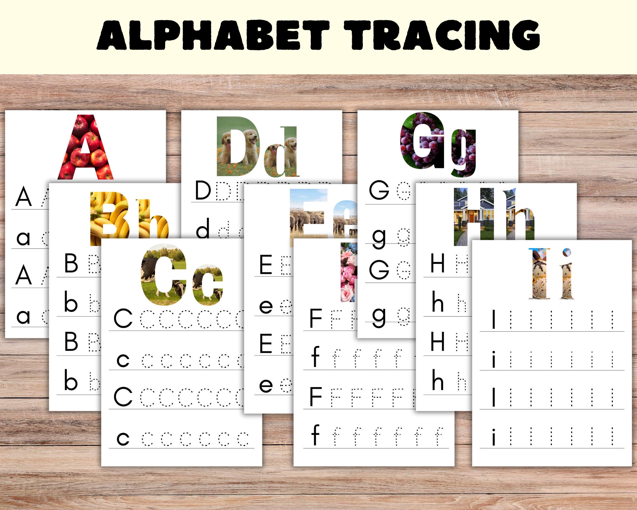 Alphabet Tracing Workbook, Printable Techer Resources, EYFS Activity ...