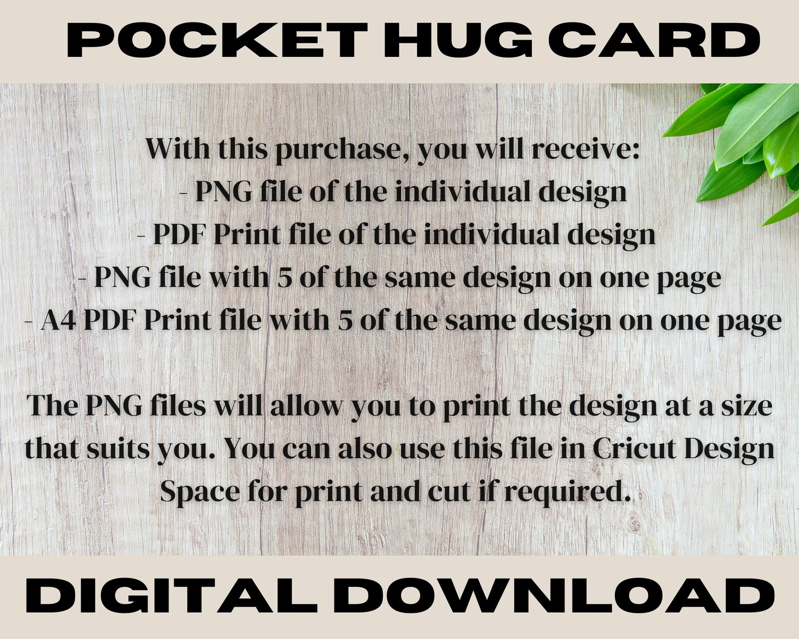 Pocket Hug Card PNG, Pocket Hug Template, Commercial Use PNG, Printable ...