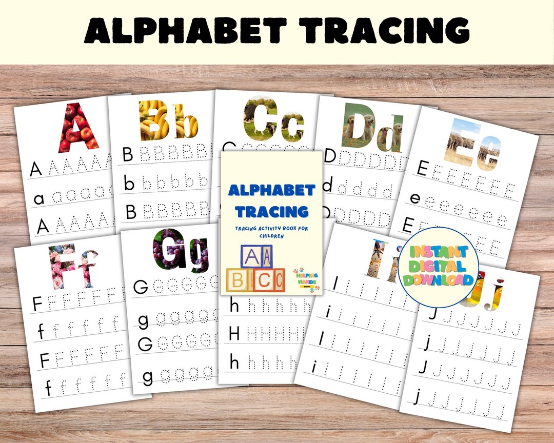 Alphabet Tracing Workbook, Printable Techer Resources, EYFS Activity ...