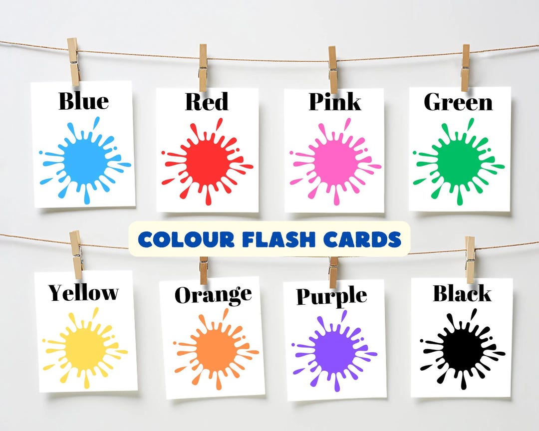 Colour Flashcards, Printable Teacher Resources, Preschool Worksheets ...