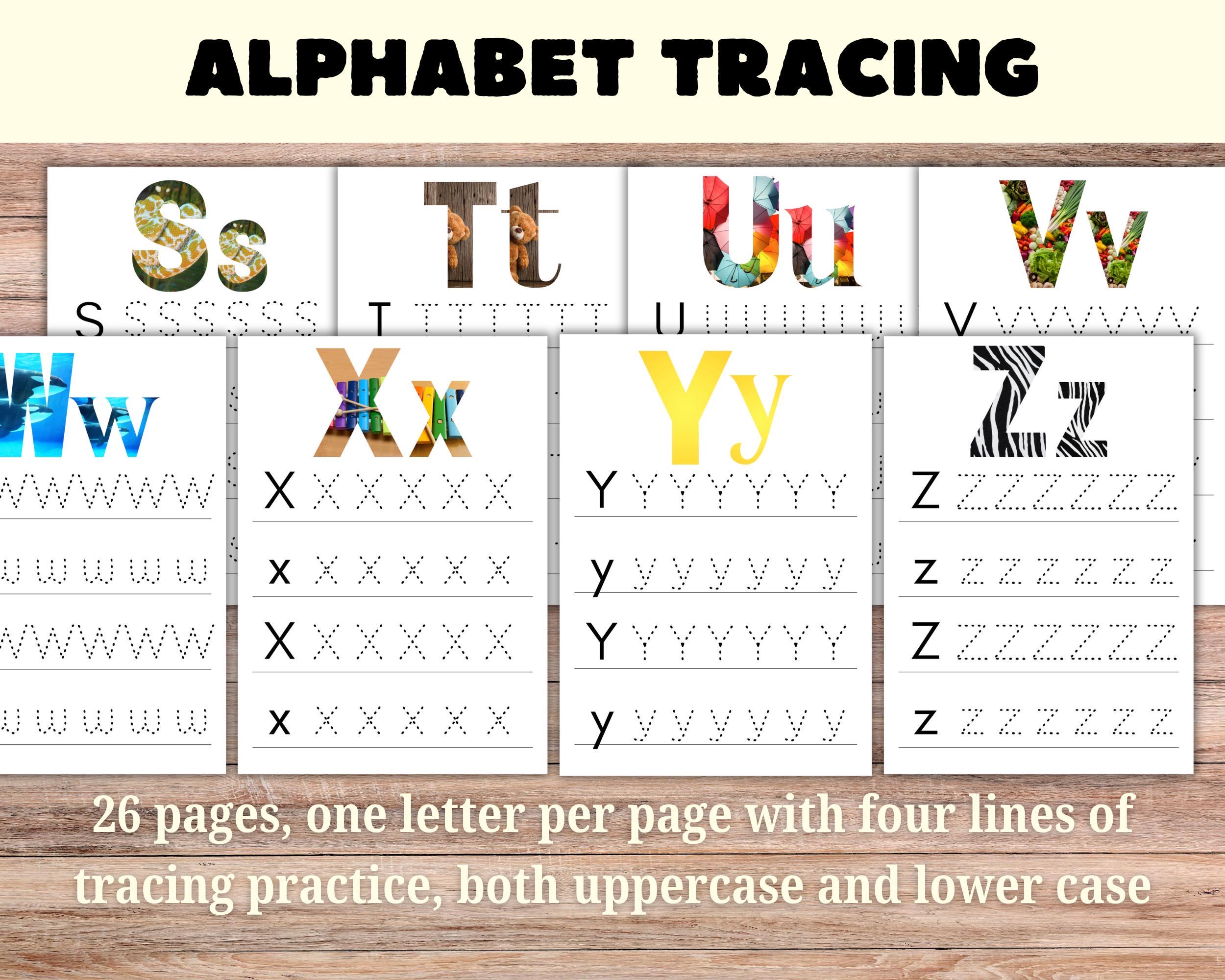 Alphabet Tracing Workbook, Printable Techer Resources, EYFS Activity ...
