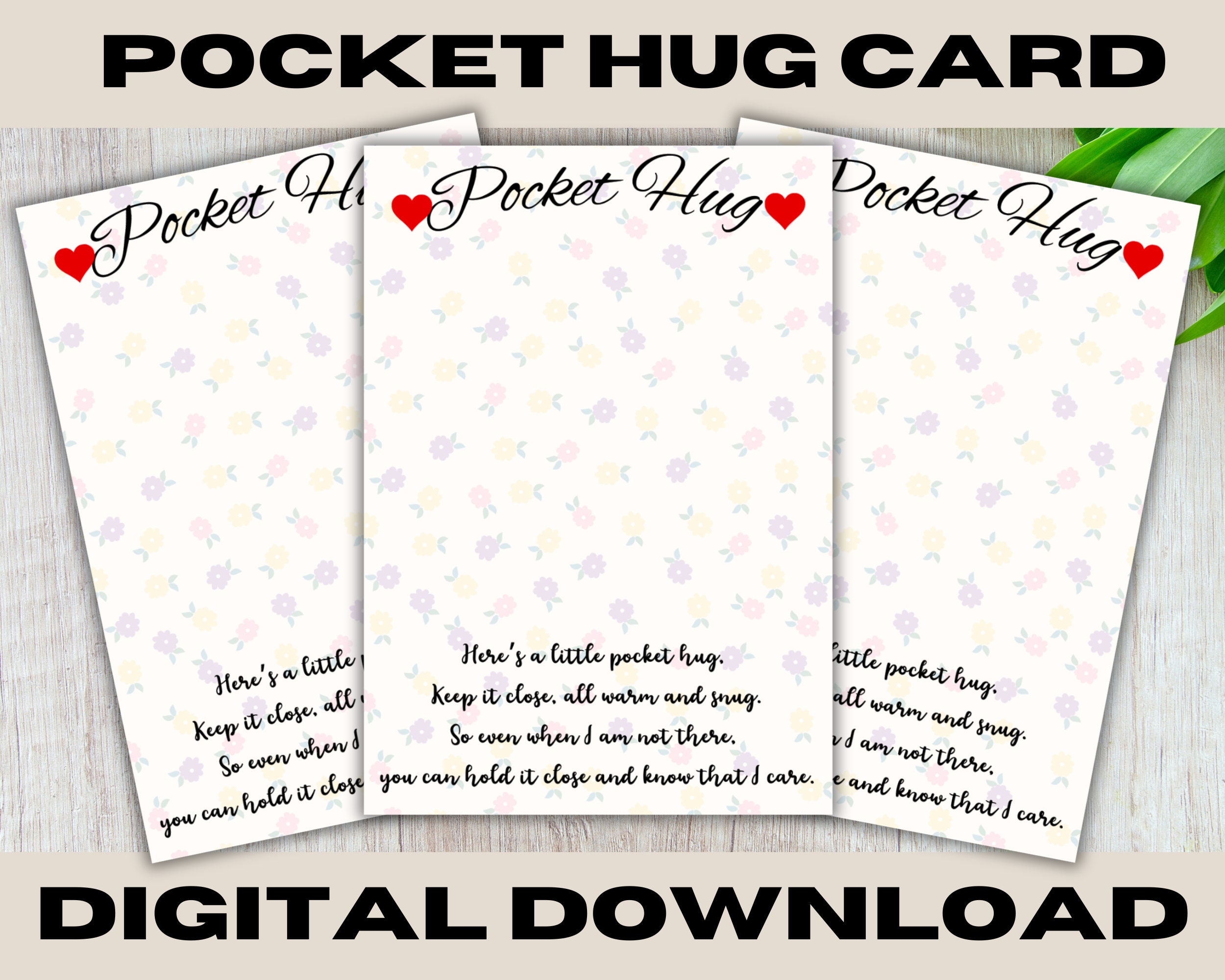 Backing Card Template PNG, Pocket Hug PNG, Digital Download PNG ...