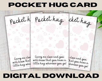 Pocket Hug Card Template, Pocket Hug PNG, Backing Card Printable ...